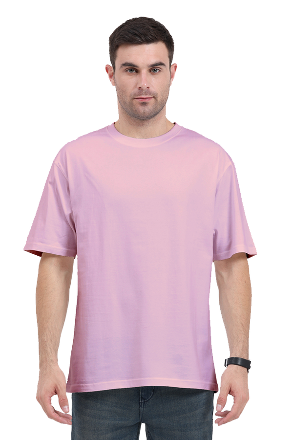 Blush Breeze Baby Pink Oversized T-Shirt - The Khoj Store